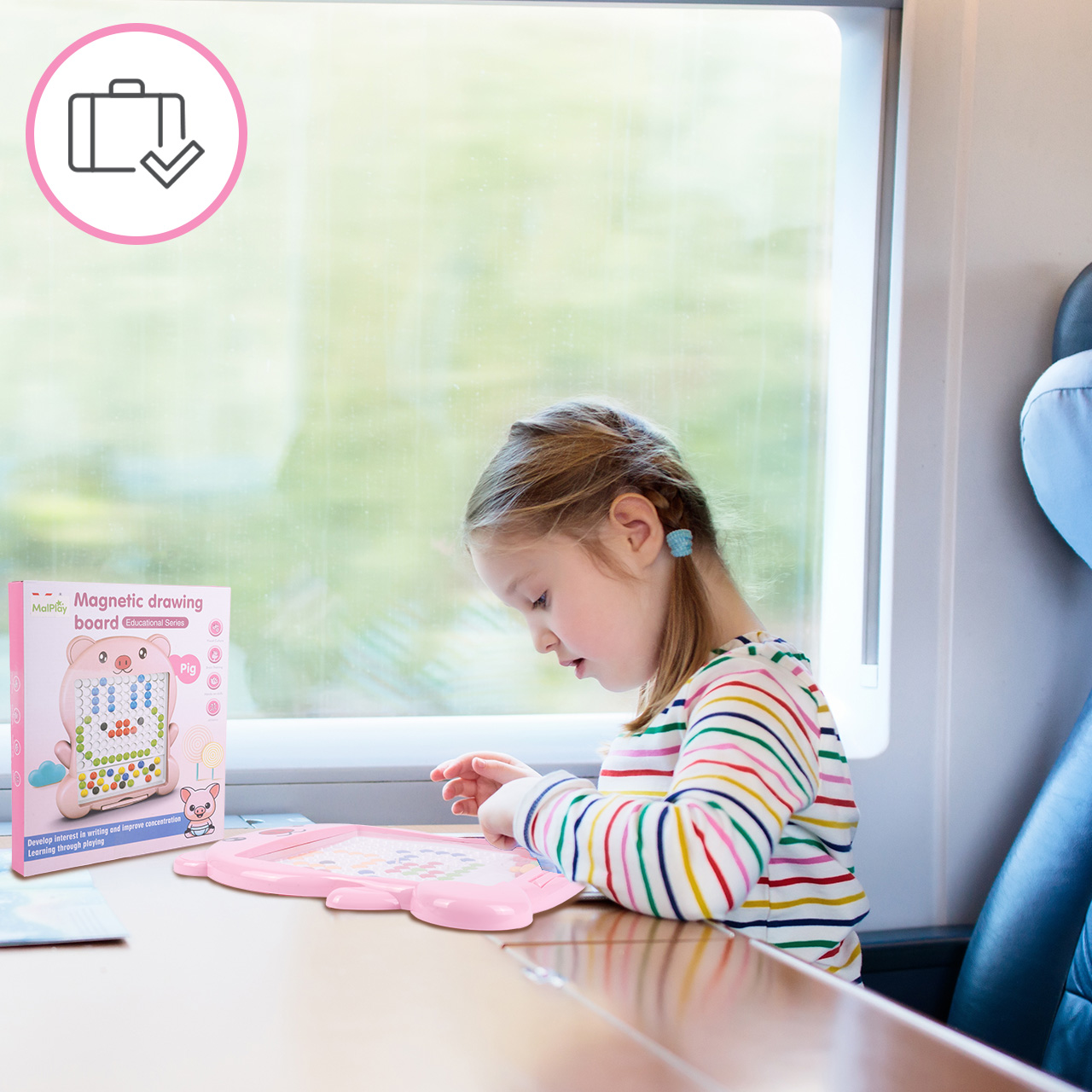 Kup Tablica Magnetyczna Świnka Magpad Układanka Edukacyjna Mozaika na ...