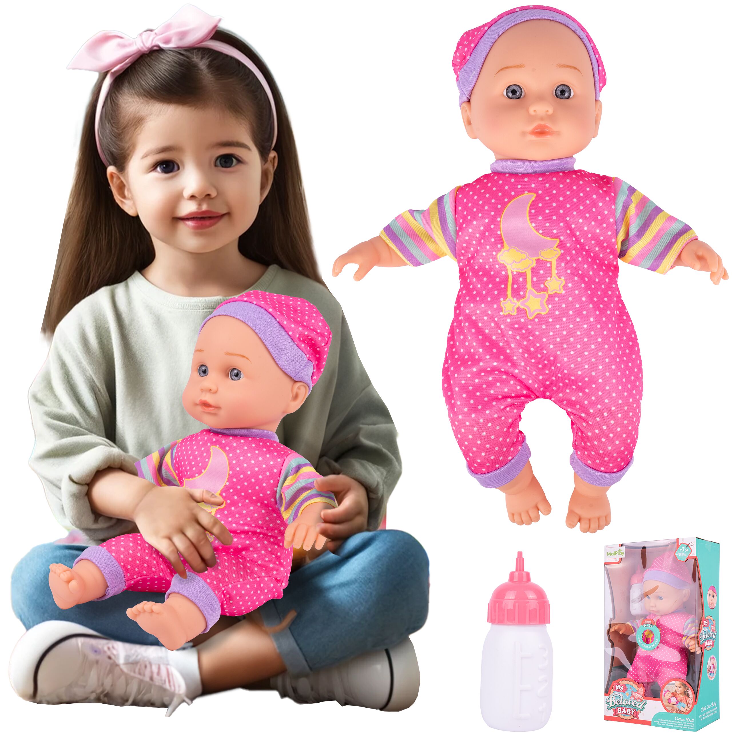 Lalki i akcesoria dla lalek :: Lalka Interaktywna do Karmienia Bobas ...